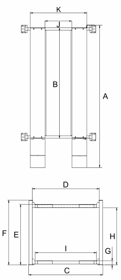 Clear Floor two post lift